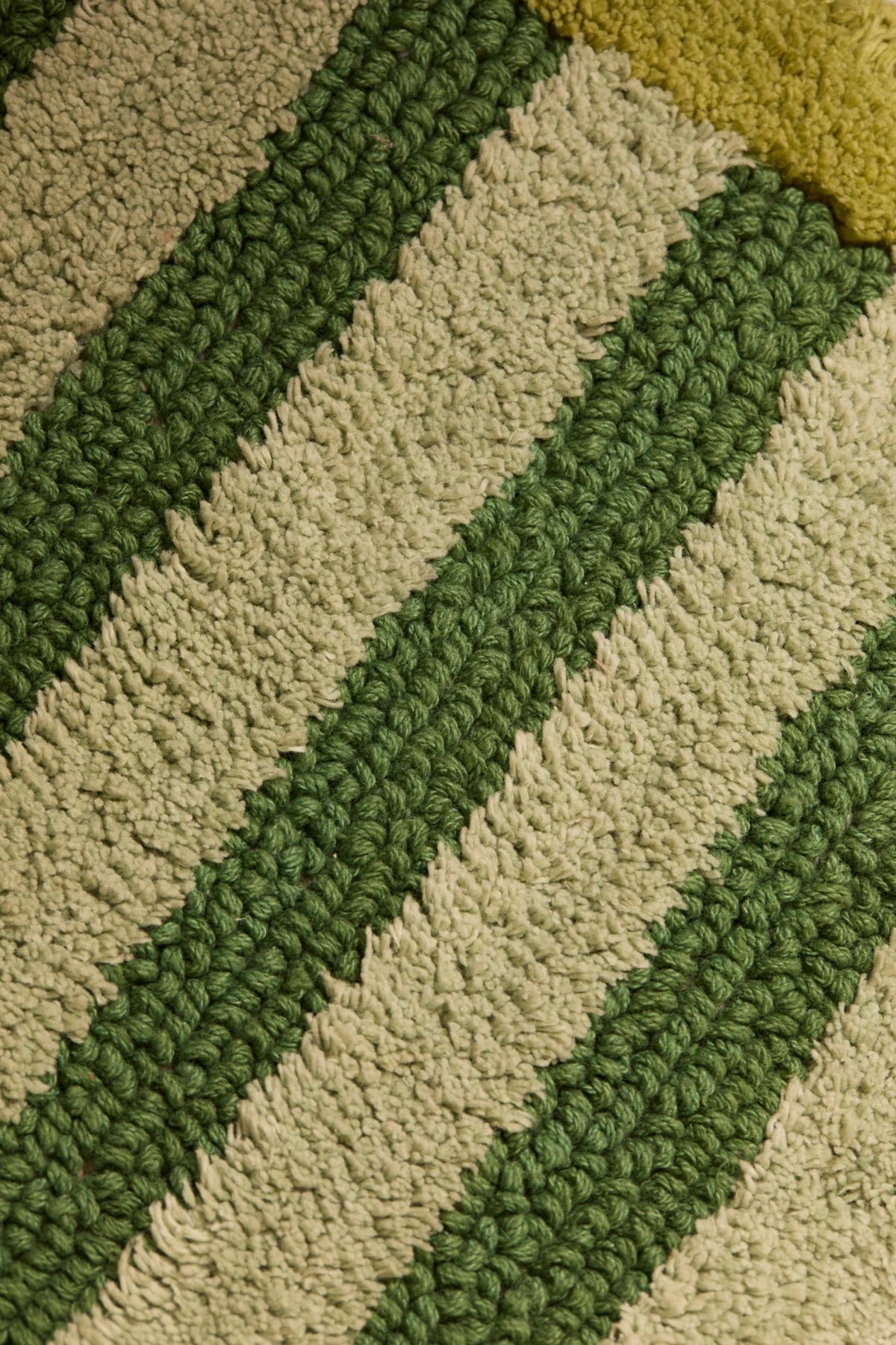 Stripe Reversible Khaki Bath Mat